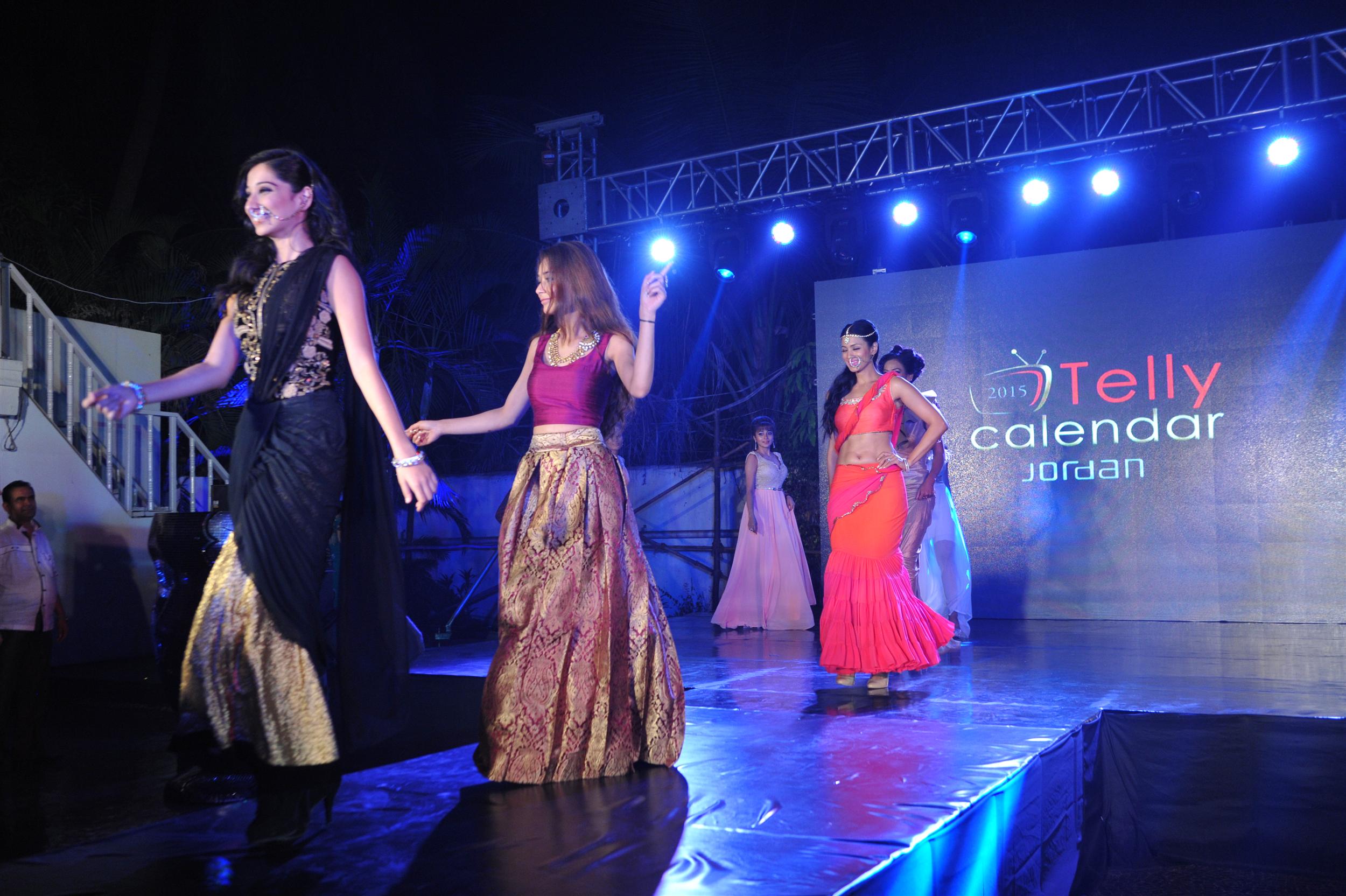 TV Actresses Walk The Ramp at The Launch of Telly Calendar