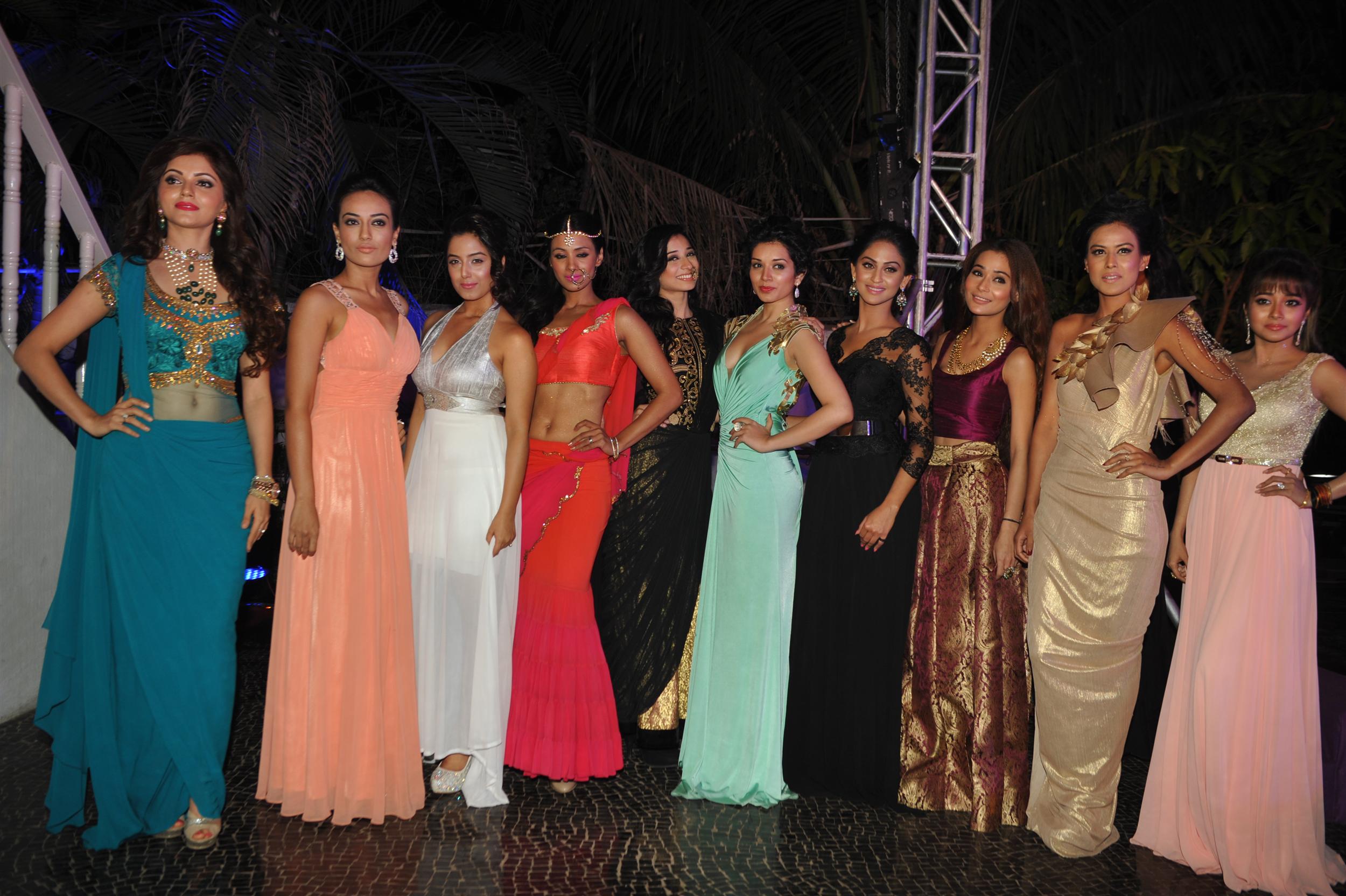 TV Actresses Walk The Ramp at The Launch of Telly Calendar