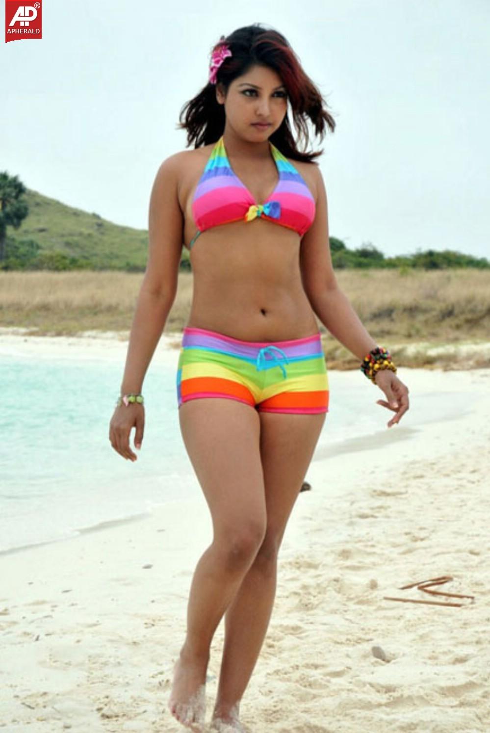 Komal Jha Hot Stills in Beach