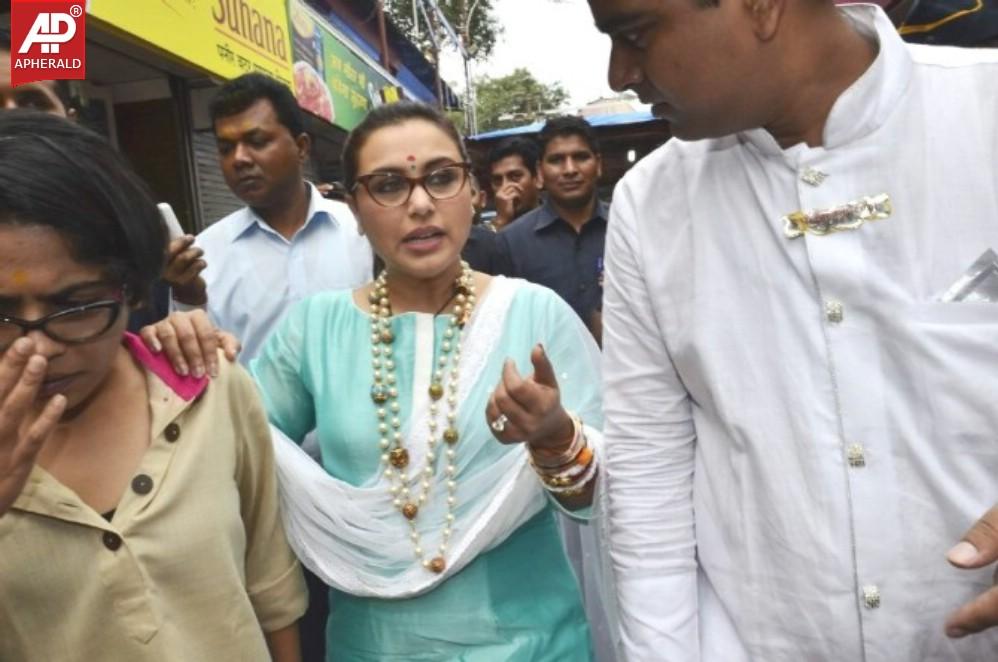 Rani Mukerji Snapped at Lalbaugcha Raja Ganesh Mandal