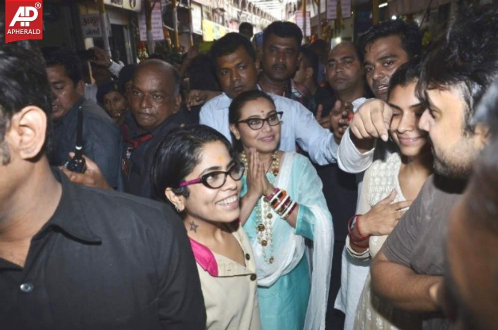 Rani Mukerji Snapped at Lalbaugcha Raja Ganesh Mandal