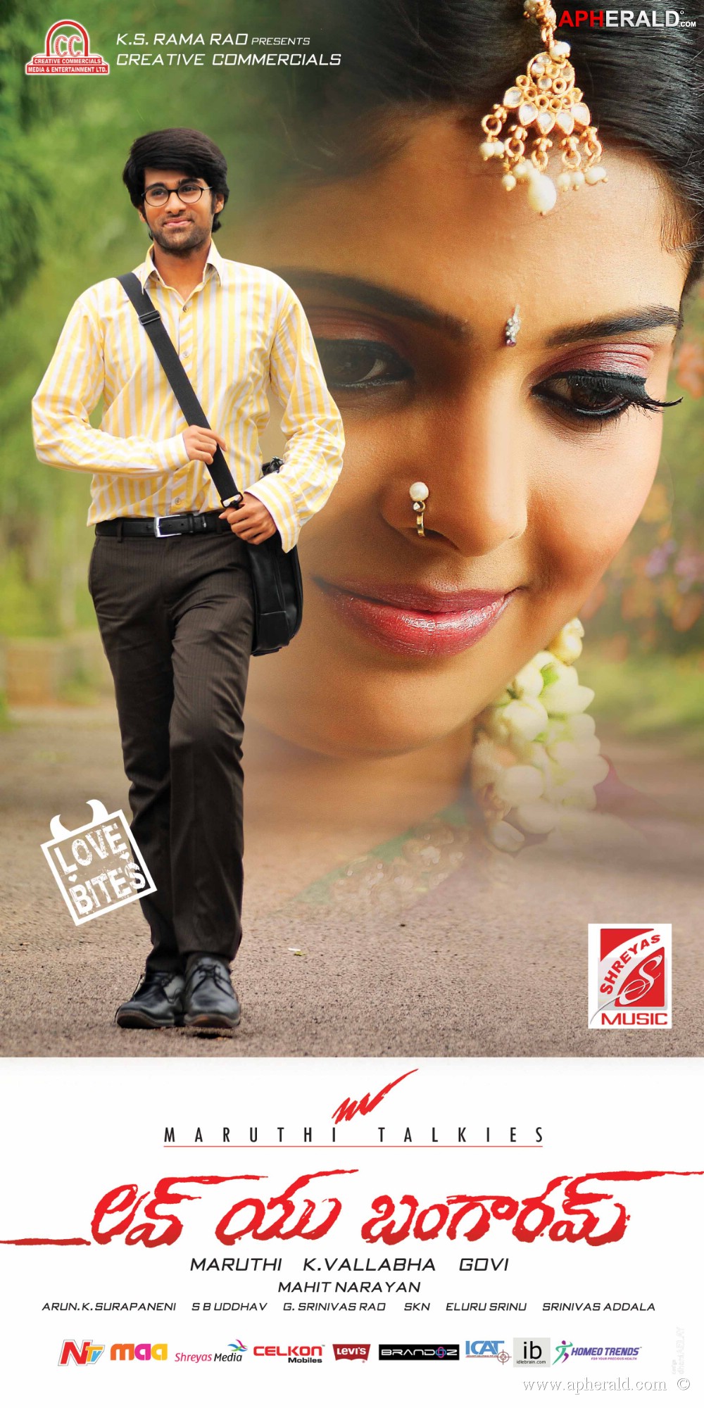 love you bangaram new posters