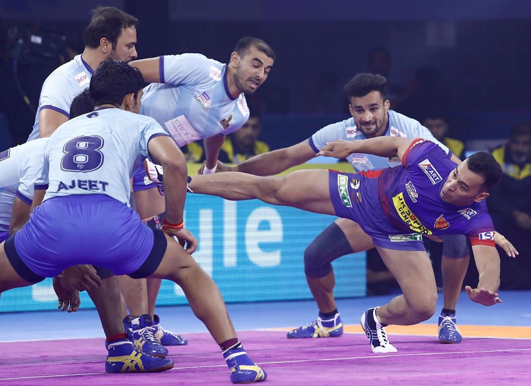 Pro Kabaddi 2019 Tamil Thalaivas Vs Delhi Dabaang
