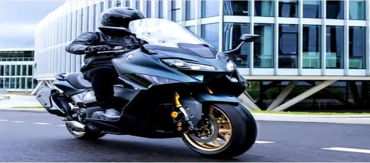 The Yamaha TMAX Maxi Scooter spotted in India