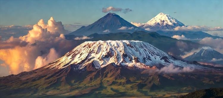 52 Tallest Volcanoes. 51 in South America. And The One