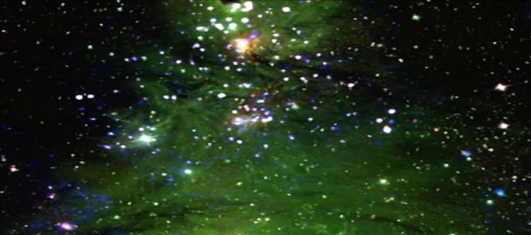 NASA revealed a stunning image of a galaxy resembling a spa