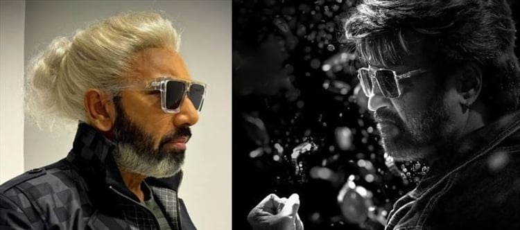 Sathyaraj New Look from Rajini s Coolie goes VIRAL