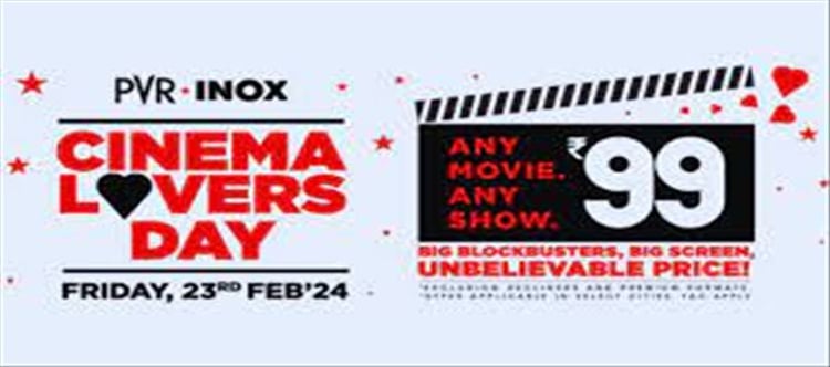 The ticket price at PVR, INOX theaters is Rs. 99 only..