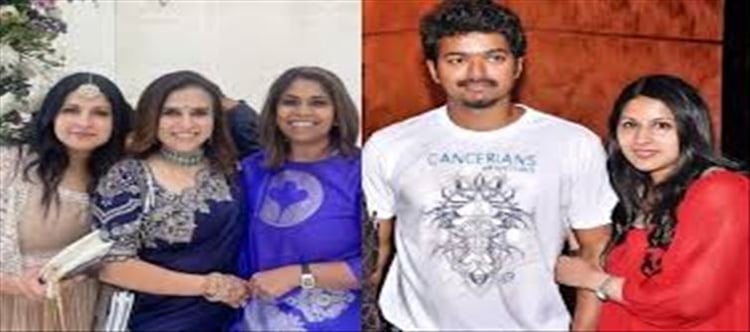Vijay s wife Sangeeta attended the wedding ceremony..