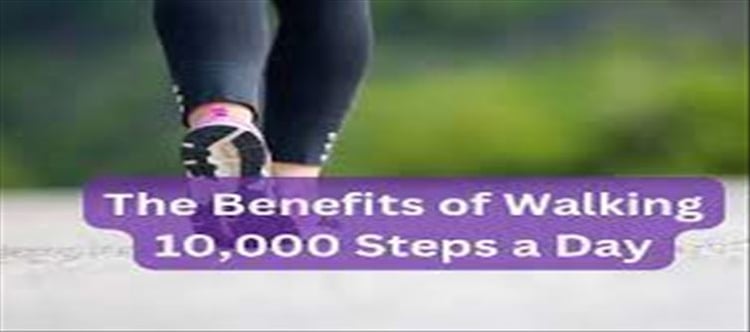 Walking 10,000 steps a day has so many benefits...
