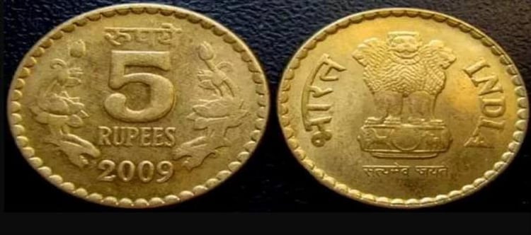 Is this the reason to change the metal of old Rs.5 coins..?