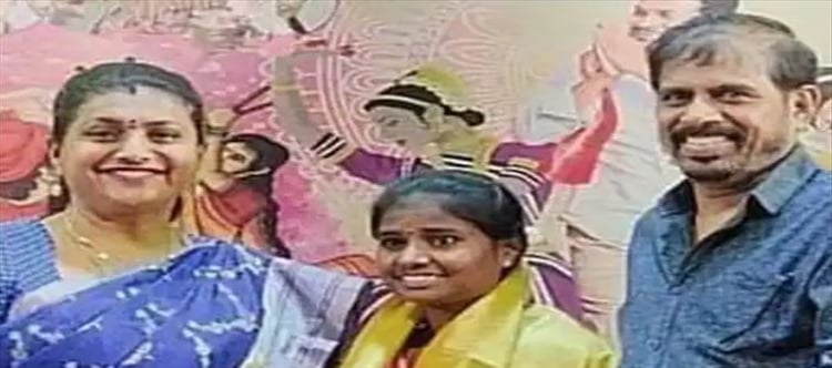 Actress Roja adopts a girl who lost her parents..