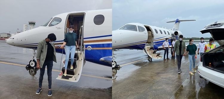 PHOTOS - Nayanthara spotted with Boyfriend in a Private Jet