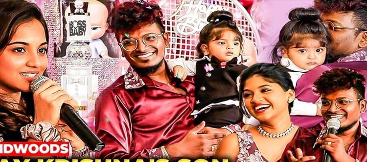 Super singer Ajay Krishna celebrated his son s first birthd