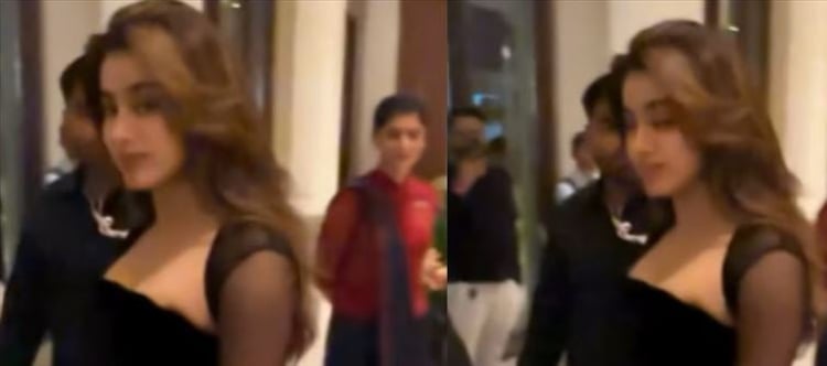 VIDEO - Janhvi Kapoor Flaunts Curves In A Netted Black Body