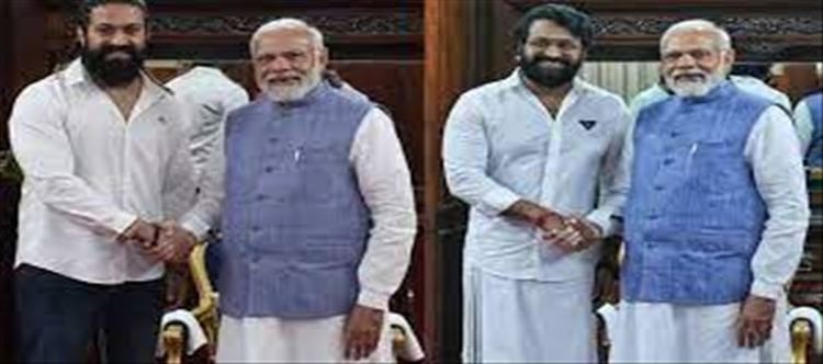 PM Modi meets Yash and Rishab Shetty