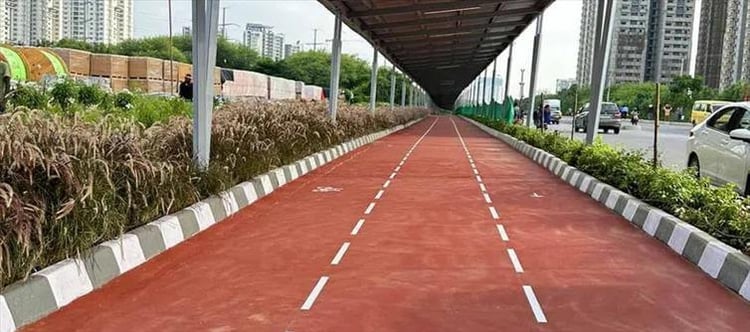 Telangana Hyderabad - Solar roof cycling track to be Open T