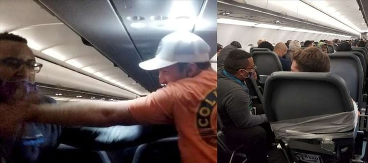 WATCH - Unruly Passenger make Inappropriate Physical Contac