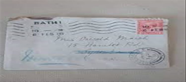 100 Year Old Lost Letter Arrive London Address, Letter Reac