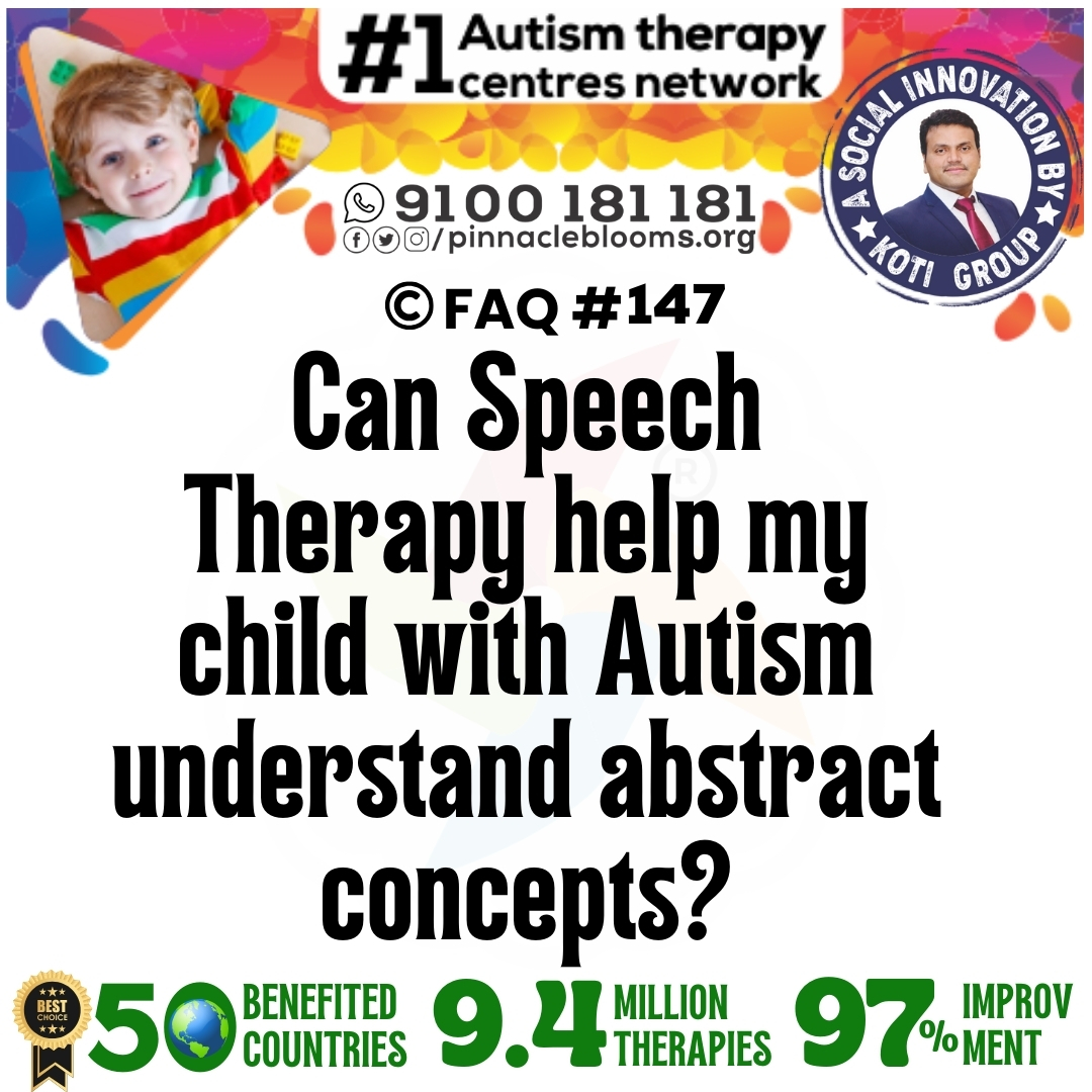 Can Speech Therapy help my child with Autism understand abs