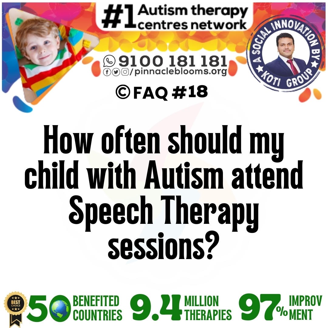 How often should my child with Autism attend Speech Therapy