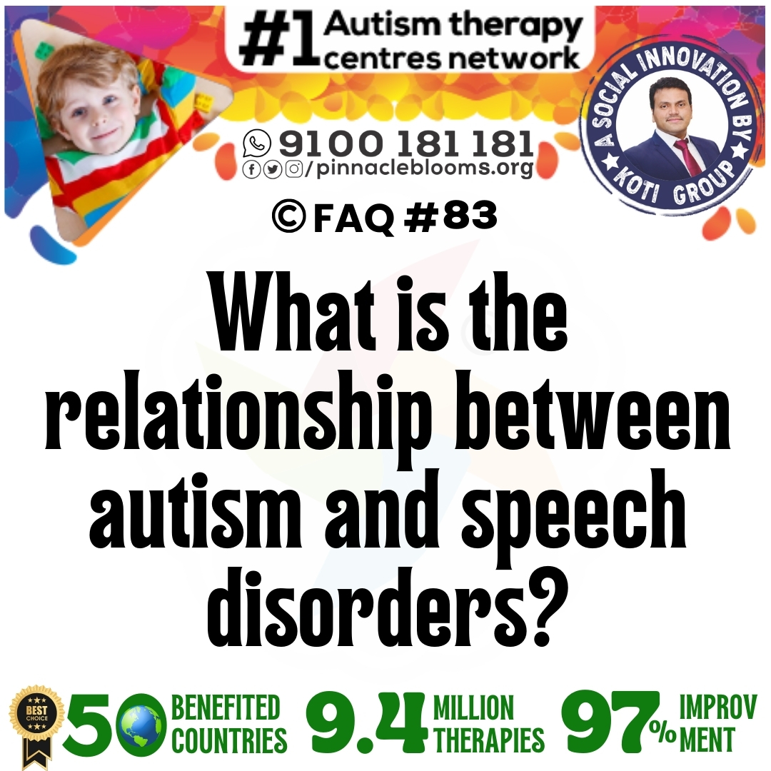What is the relationship between autism and speech disorder