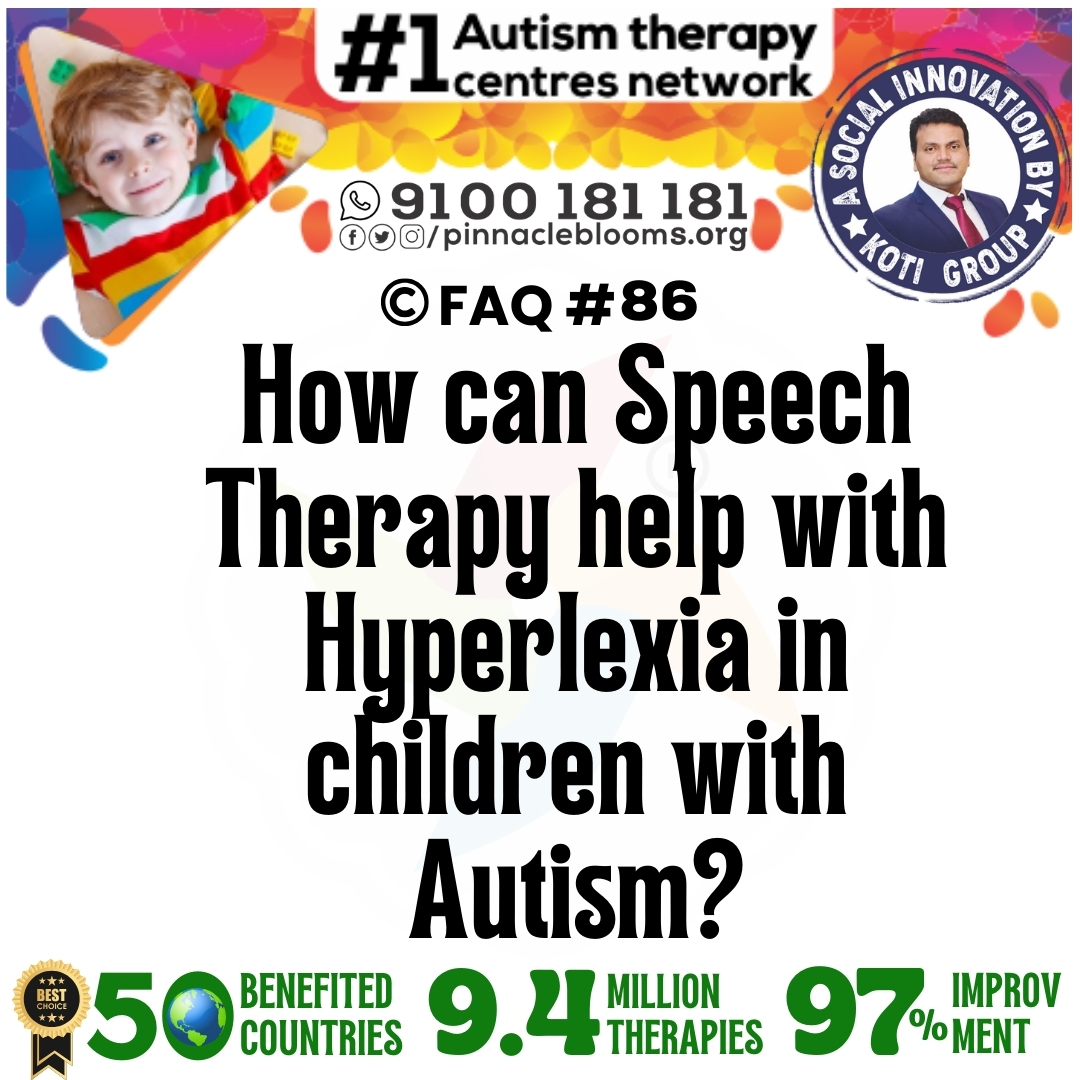 How can Speech Therapy help with Hyperlexia in children wit