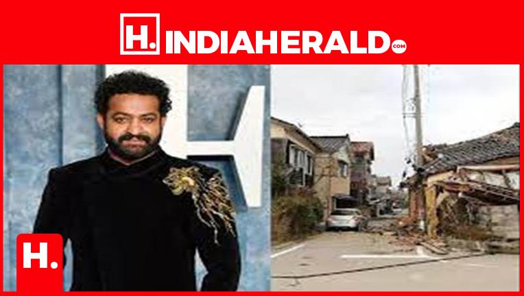 Actor Jr. NTR who survived the earthquake in Japan..