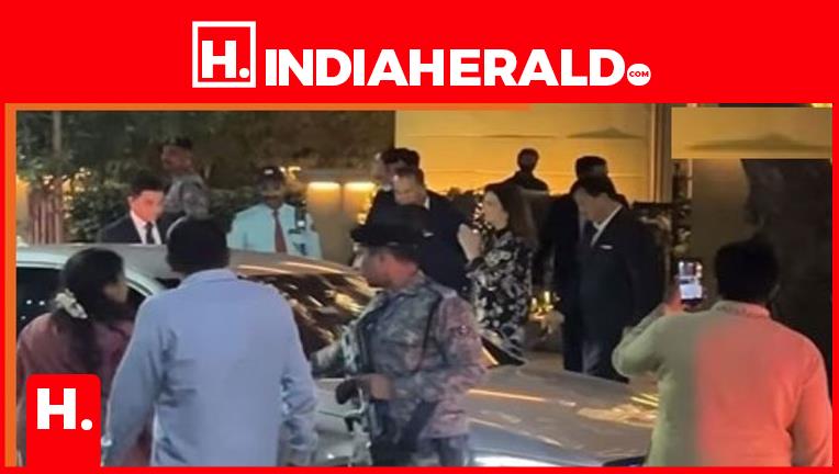 An angry woman with her bodyguard watched a viral video whi