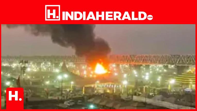 Another Fire At Maha Kumbh — Bike Erupts In Flames Amid Tra