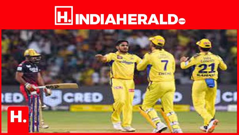 CSK flies the winning flag at King Kohli Fort..