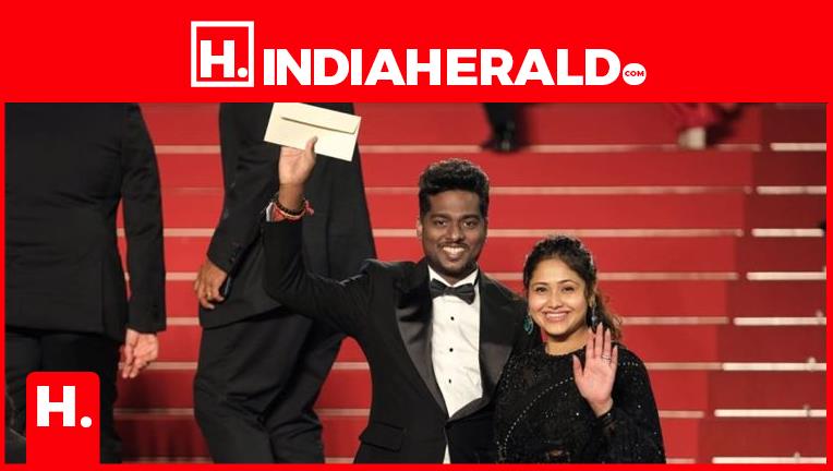 Dark Tone Atlee and Color Wife Priya at Cannes - Gets Troll