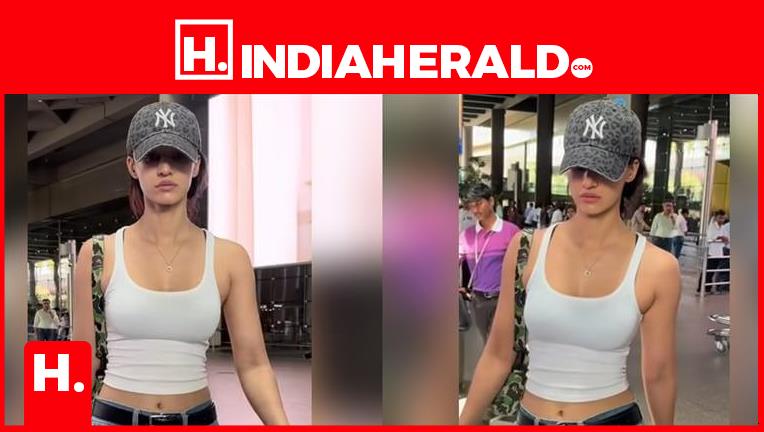 Disha Patani Turns Heads In Leopard Print Cap & Bare Midrif
