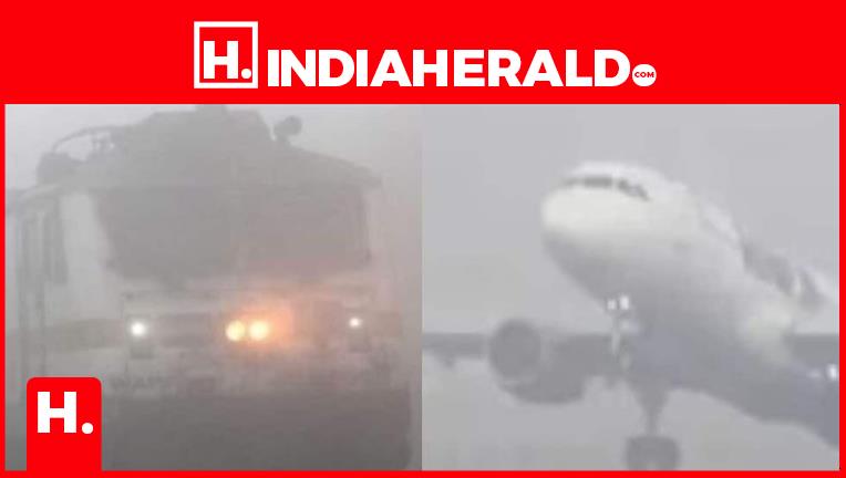 Flights not on time, train Ops Hit As Dense Fog Reduces Vis