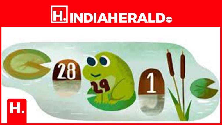 Google doodle celebrate Leap Day 2024.