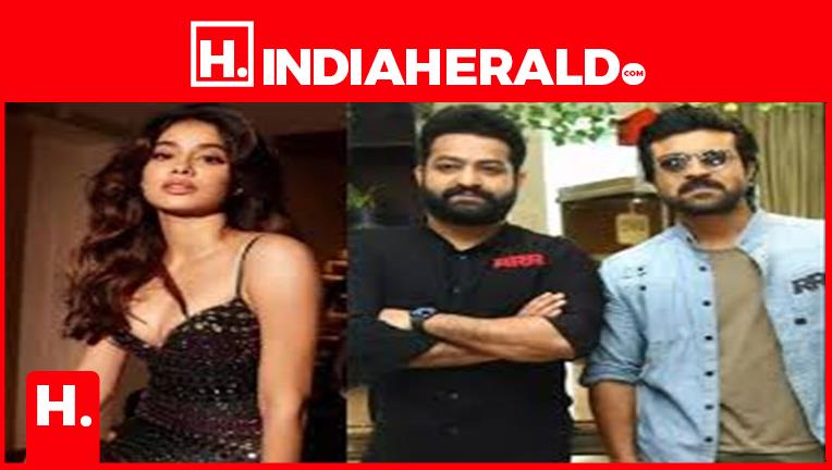 Janhvi targeted RRR movie heroes ? Now with Ram Charan..