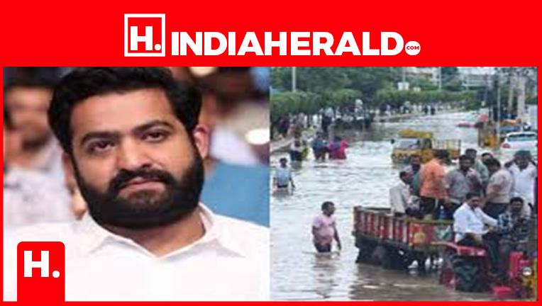 Jr NTR donated 1 crore for Andhra & Telangana floods..
