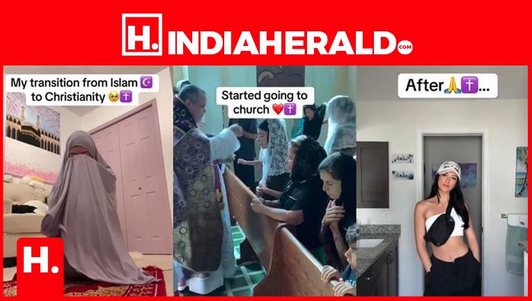 Muslim girl in burqa leaves Islam and converts to Christian