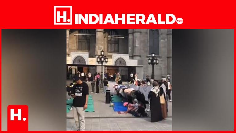 Muslims Pray Outside European Church and Sparks Controversy