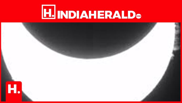 Partial Solar Eclipse Turns Sun into a Glowing Crescent Ove