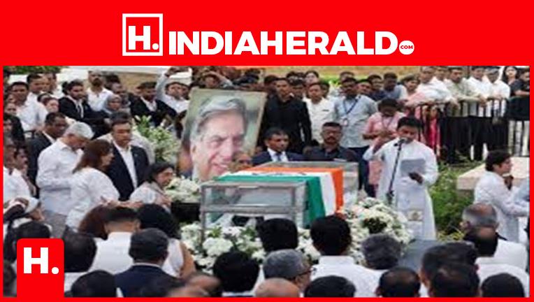 Ratan Tata Funeral Cremation at Worli Cemetery..