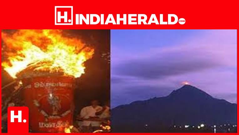 Tiruvannamalai Deepam.. Fire Accident on the hill..