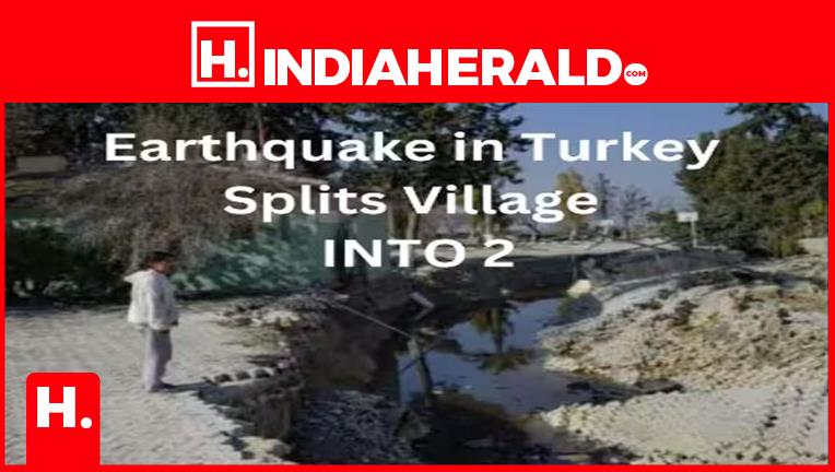 Village split in two by the earthquake.. ? Turkey s Disaste