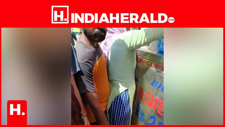 VULGAR TOUCH - Guy Touches Woman in Crowd Inappropriate and