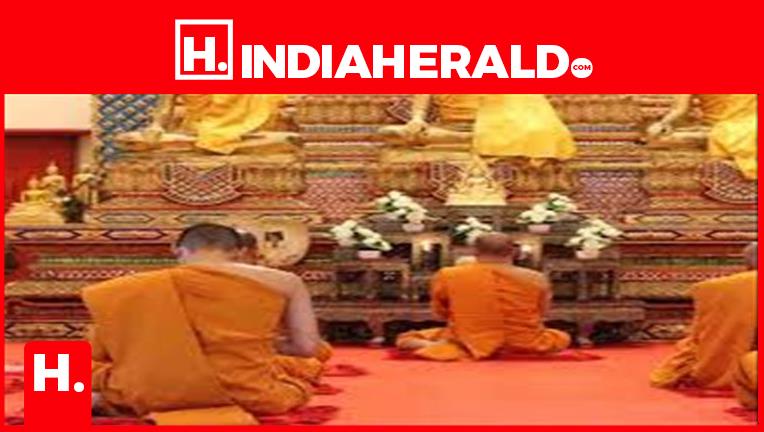 Monks caught in a drug bust at Thai Buddhist temple..