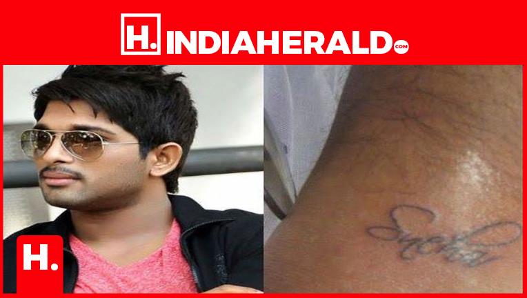 వైరల్ అల్లు అర్జున్ చేతిపై వున్న టాటూ...