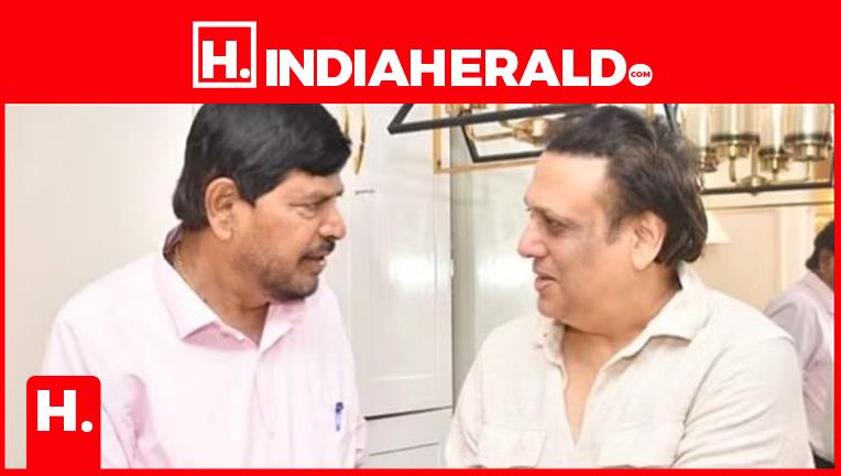 Rajya Sabha MP Ramdas Athawale met Govinda at his residence