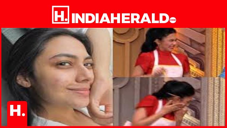 Accident-Reem Sheikh while cooking on shooting set...