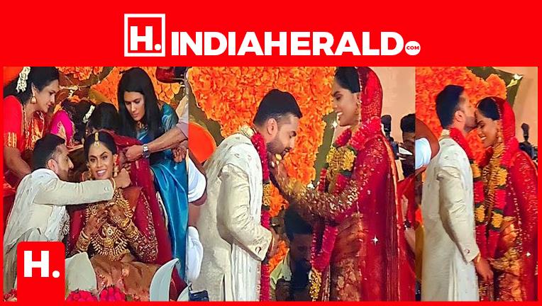 Actress Radha s daughter Karthika got married in Kerala sty