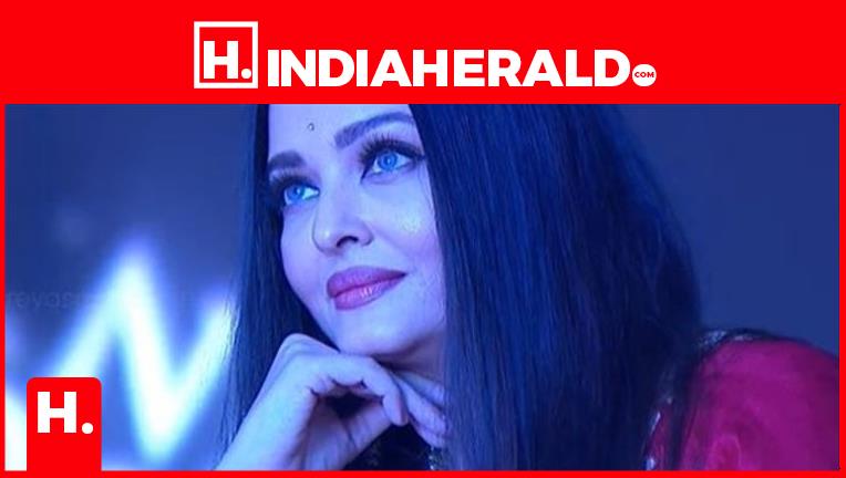 Aishwarya Rai in a beautiful suit unique neck piece